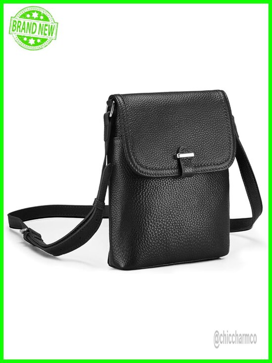 Bags | Genuine Leather Small Crossbody Bag With Rfid Protection Phone ...